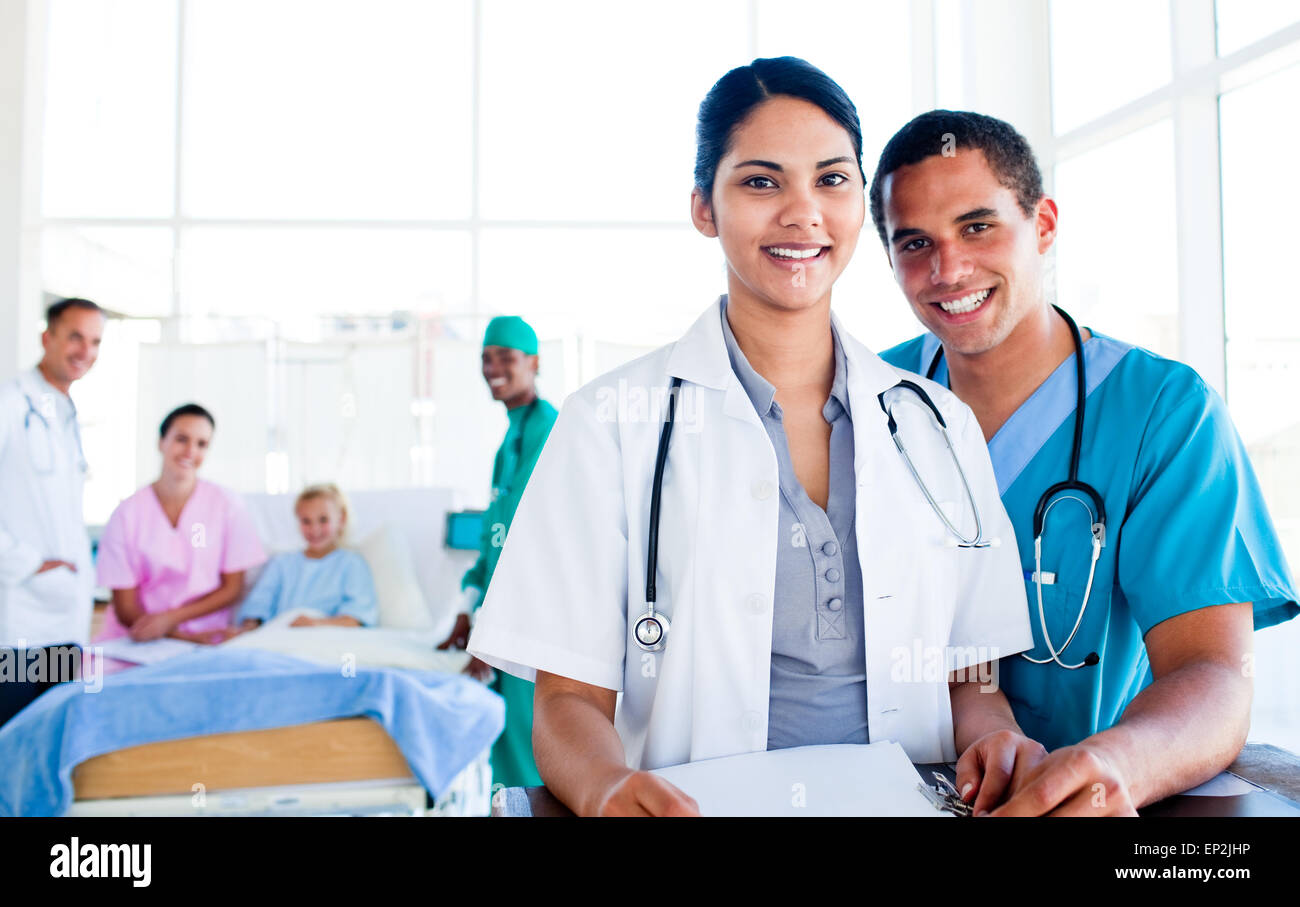 Portrait of a united medical team at work Stock Photo - Alamy