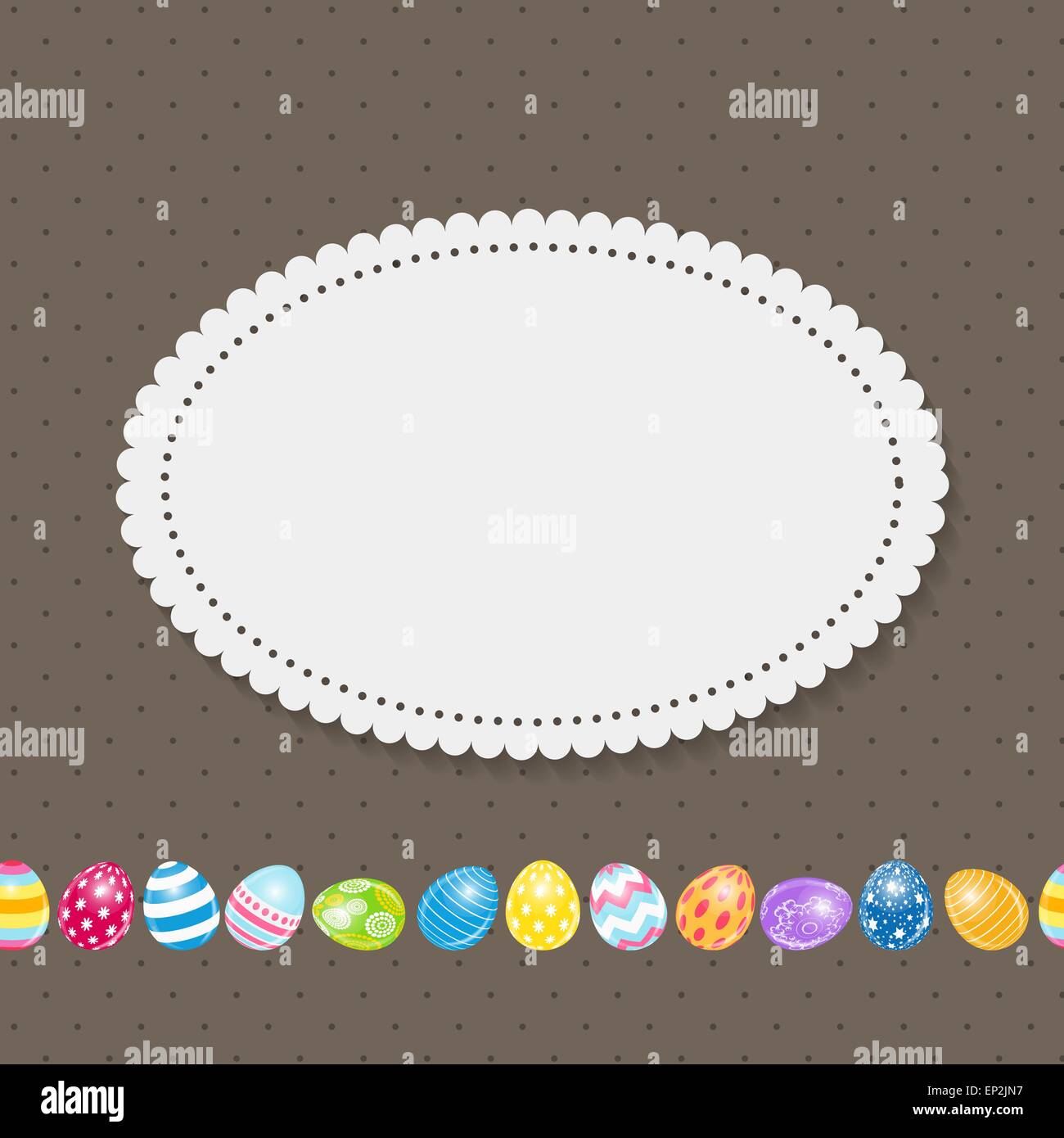 Beautiful Easter Egg Background Vector Illustration Stock Vector Image ...