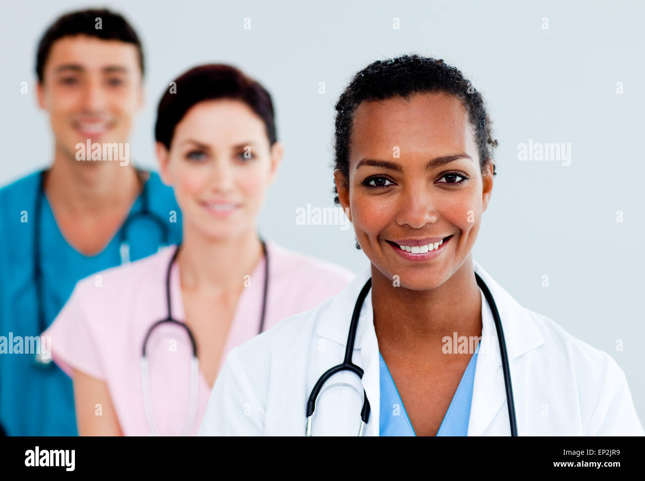Attractive female Doctor Stock Photo - Alamy