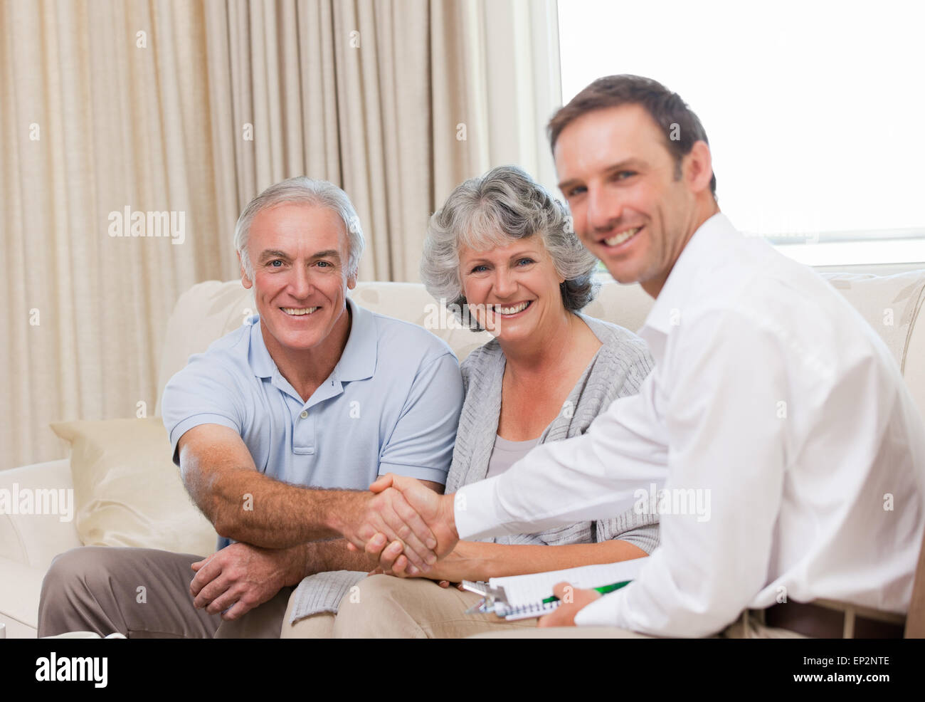 Seniors with assurance man looking at the camera Stock Photo - Alamy