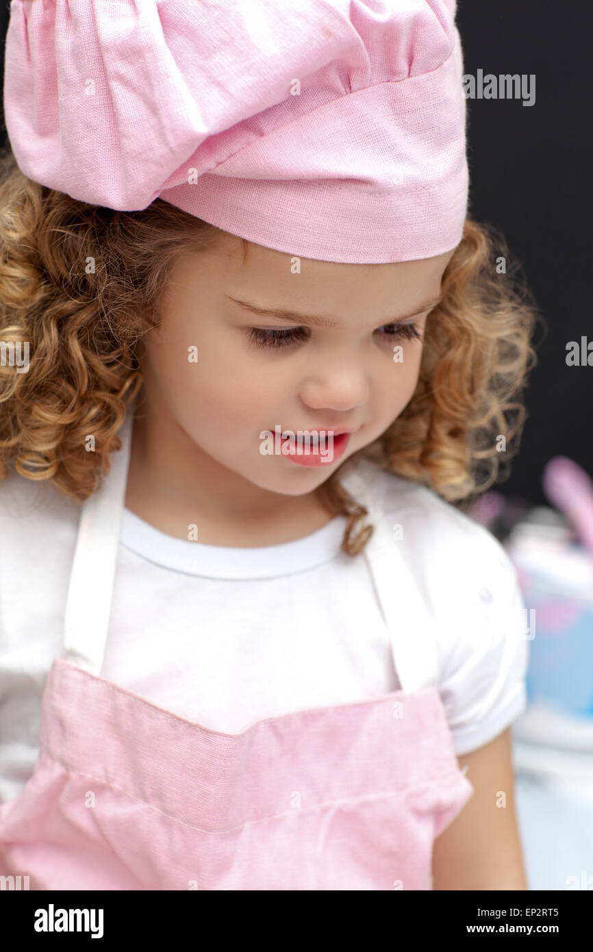 Portrait of a little chef Stock Photo - Alamy