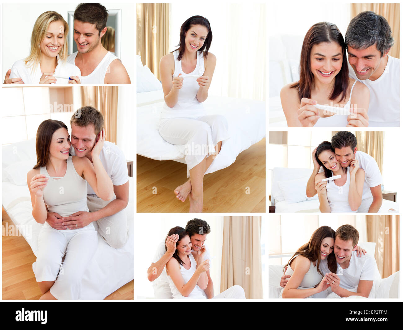 Collage pregnant couple hi-res stock photography and images - Alamy