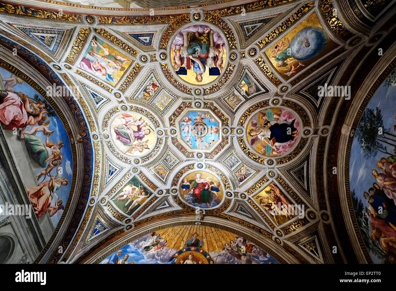 Ceiling Vatican Museum Rome Italy IT EU Europe Stock Photo - Alamy