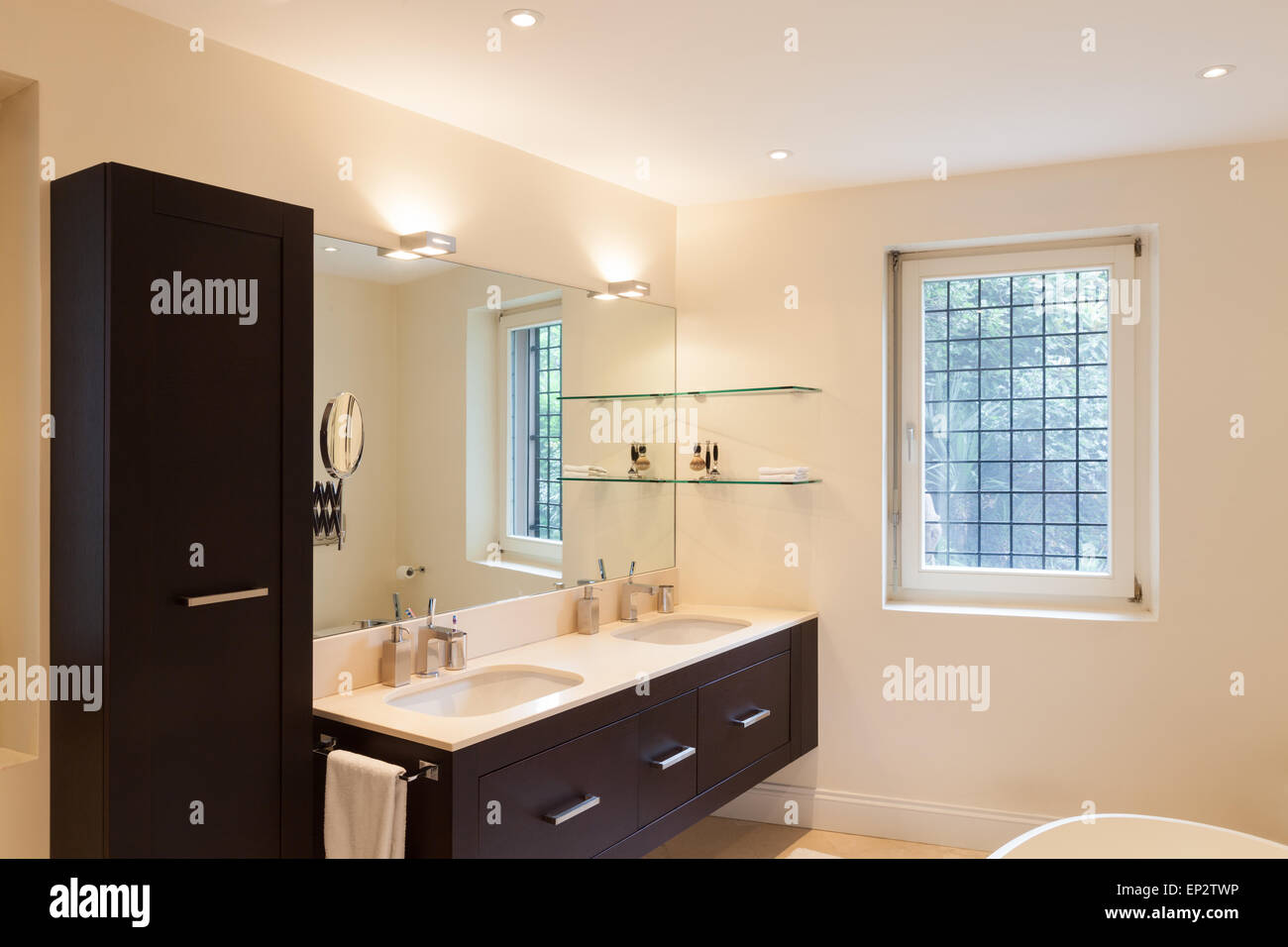 modern house, interior, bathroom view Stock Photo - Alamy