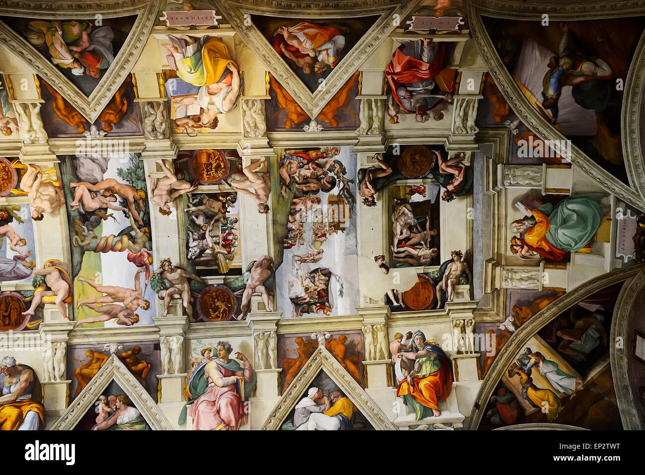 Sistine Chapel Michelangelo Vatican Museum Rome Italy IT EU Europe ...