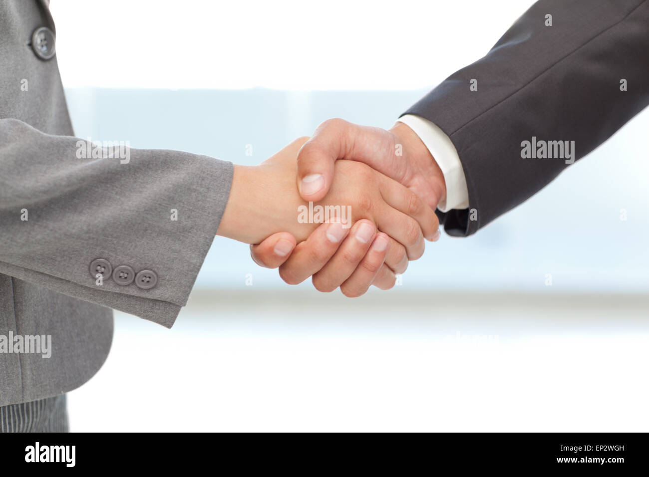 Handshake between two business people Stock Photo - Alamy