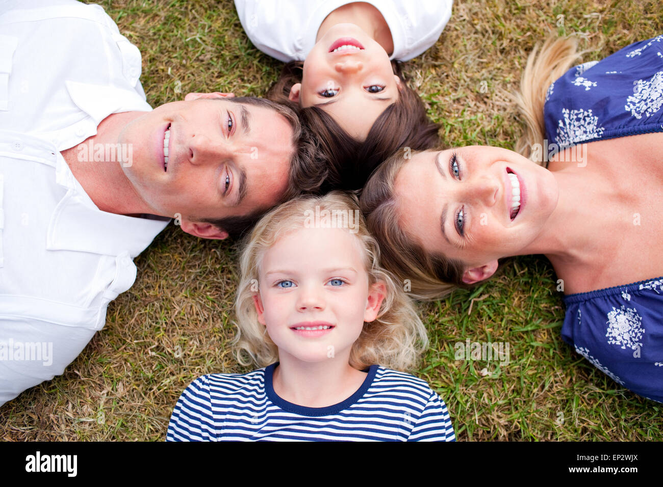 Children lying down in circle hi-res stock photography and images - Alamy