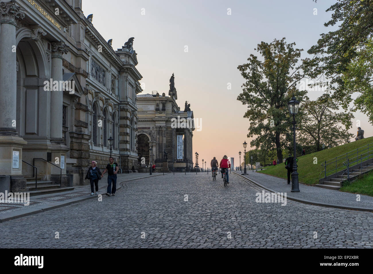 Germany, Dresden, view to Albertinum in the evening Stock Photo - Alamy