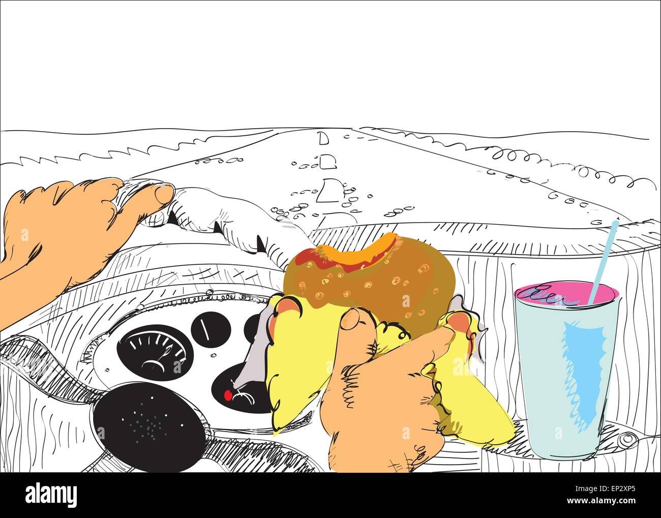 Driver dashboard Stock Vector Images - Alamy