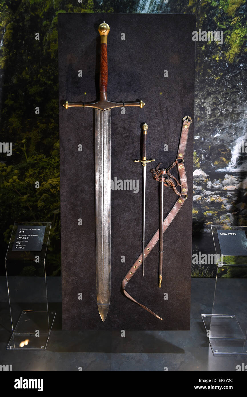 Berlin, Germany. 12th May, 2015. Two props from the US television show ...