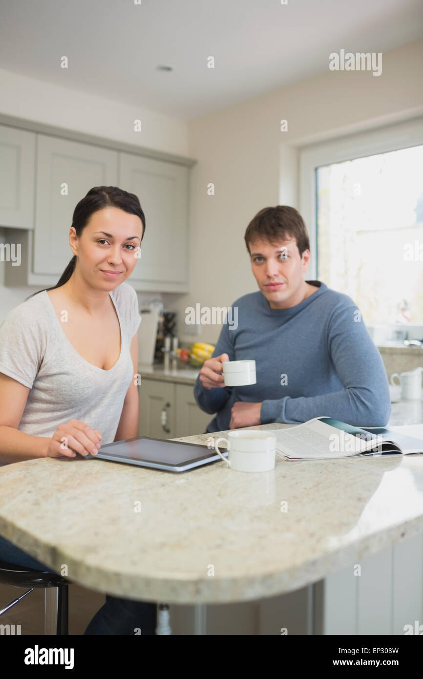 Two people spending time together with a cup of coffee Stock Photo - Alamy
