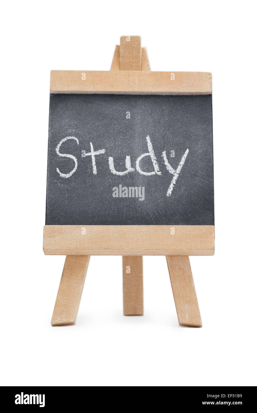 Chalkboard with the word study written on it Stock Photo - Alamy