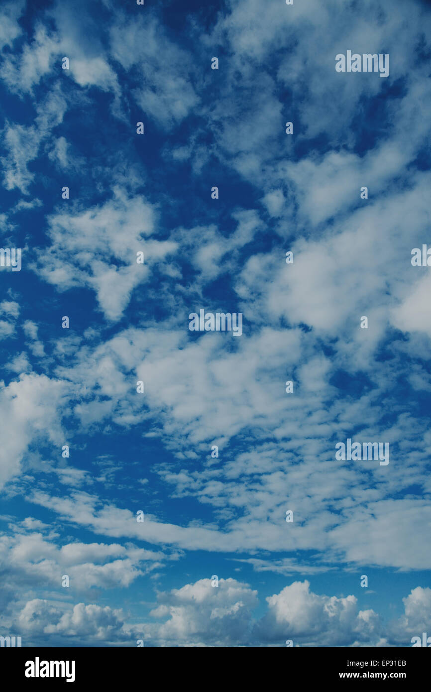 blue sky with clouds close up Stock Photo - Alamy