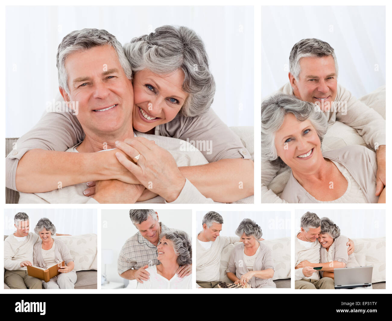 Elderly portrait collage hi-res stock photography and images - Alamy