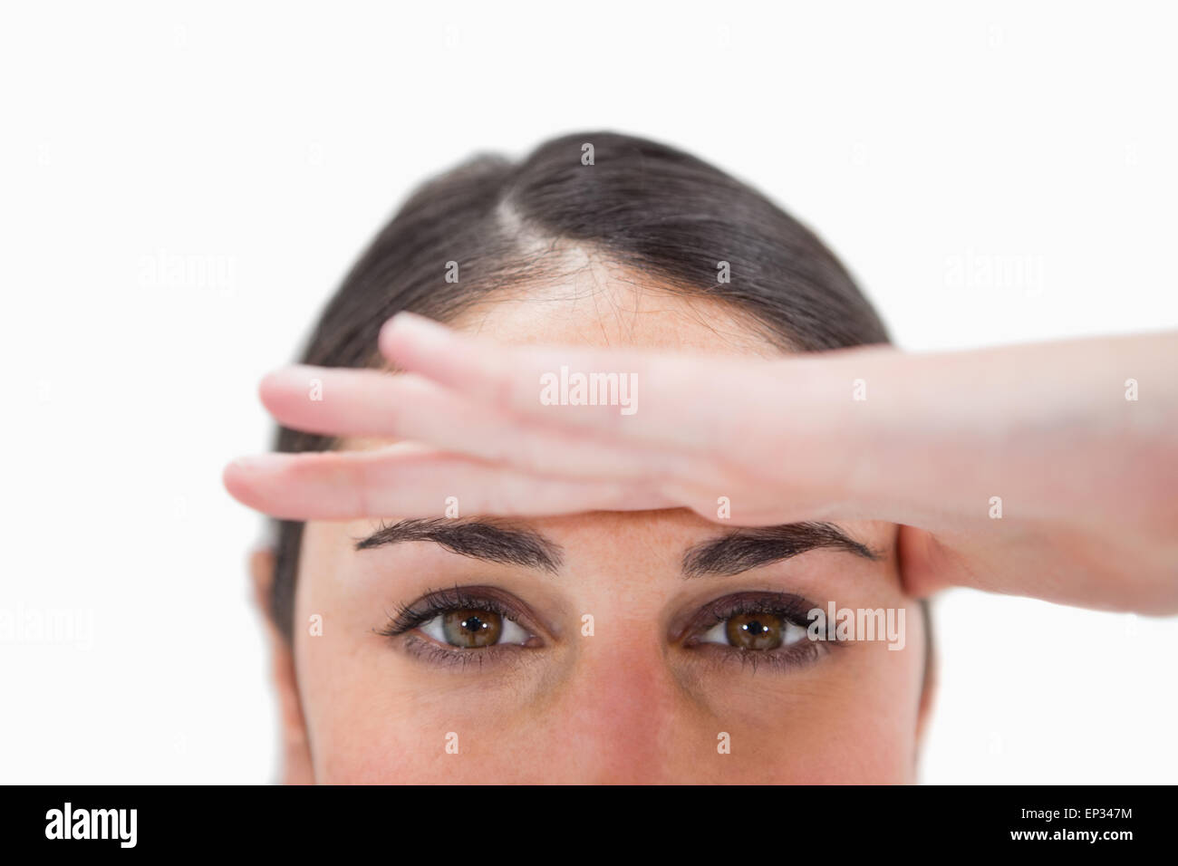 Palm of hand on forehead hi-res stock photography and images - Alamy