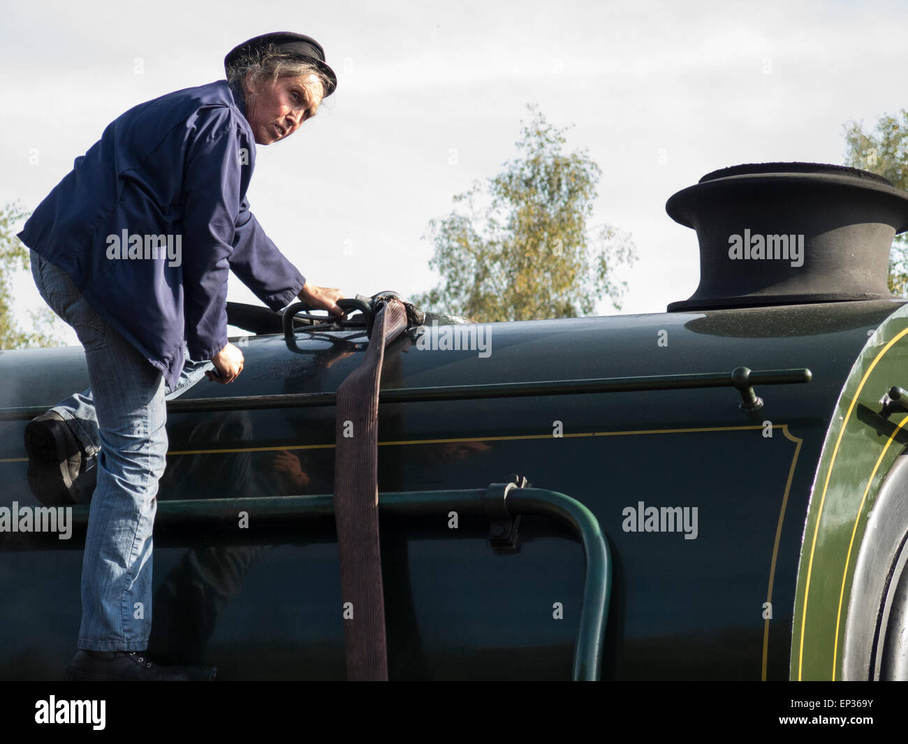 vintage steam locomotive Lord Phil, at Peak Rail , Rowsley, Matlock ...