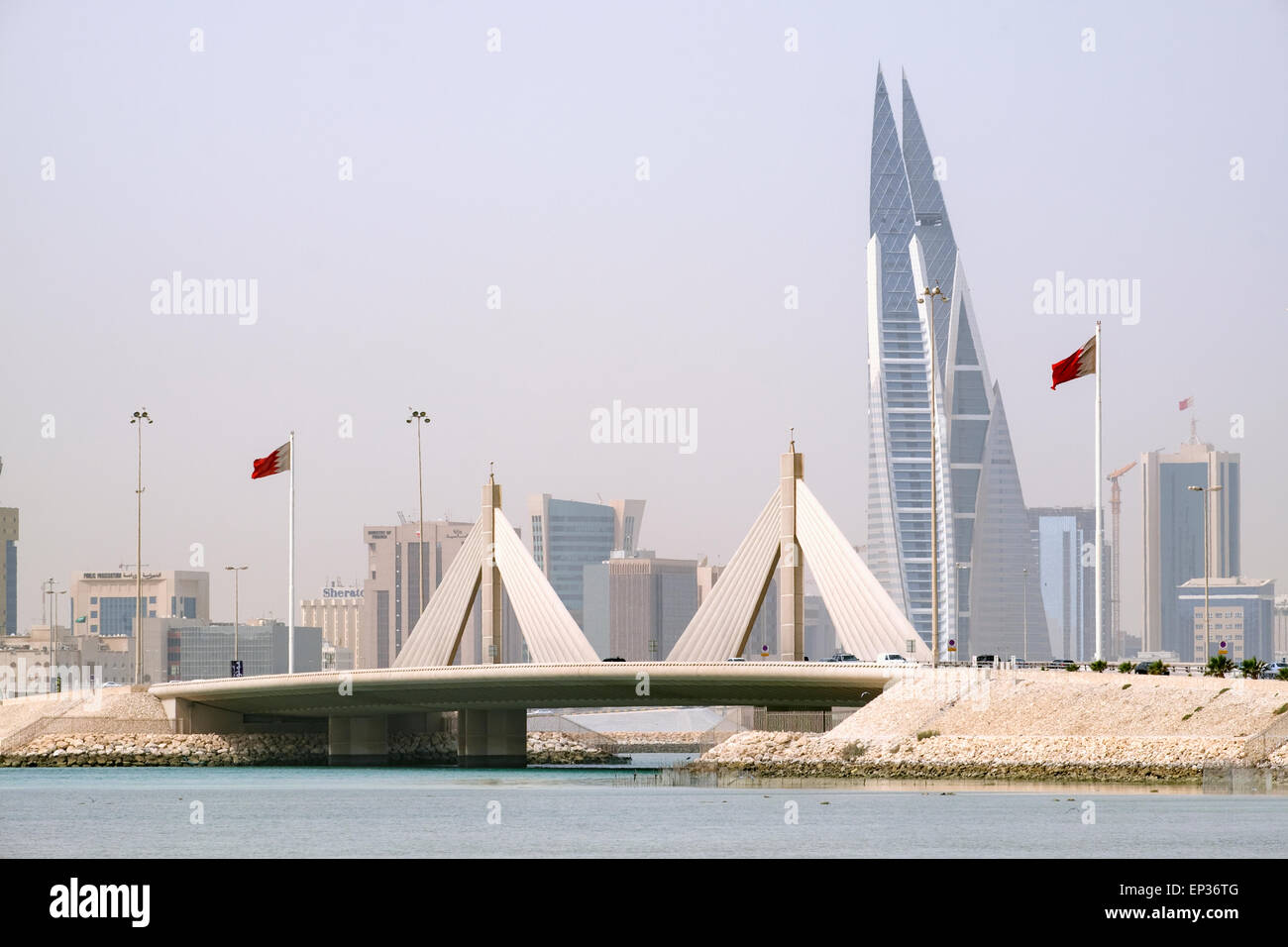 Sheikh Isa bin Salman Causeway Bridge, linking Manama and Muharraq ...