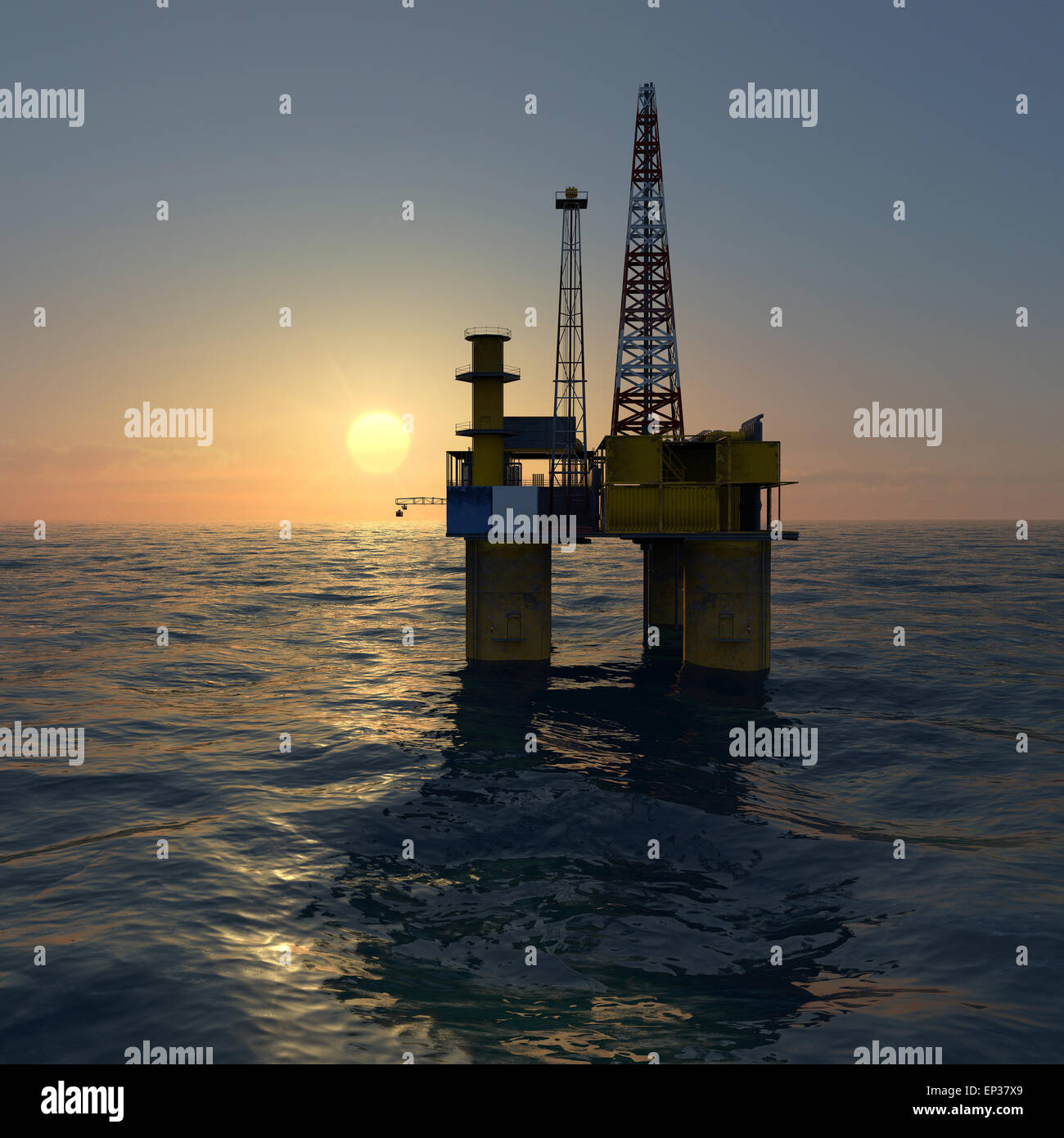 Crane on floating platform hi-res stock photography and images - Alamy