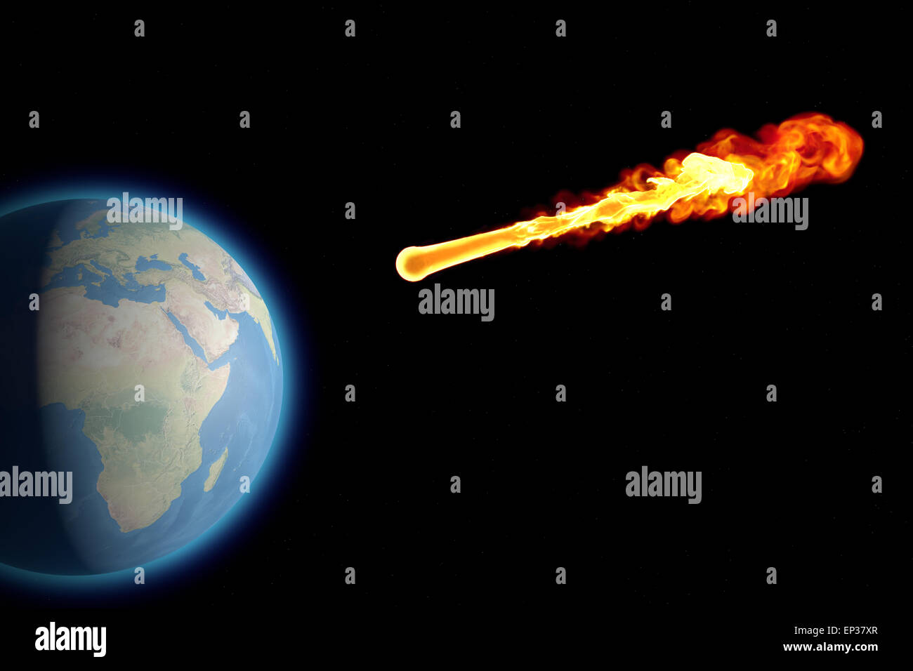 Exploding Meteor From Earth