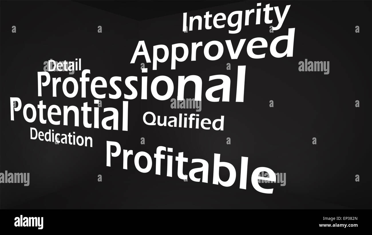 Creative image of professional value concept Stock Photo - Alamy