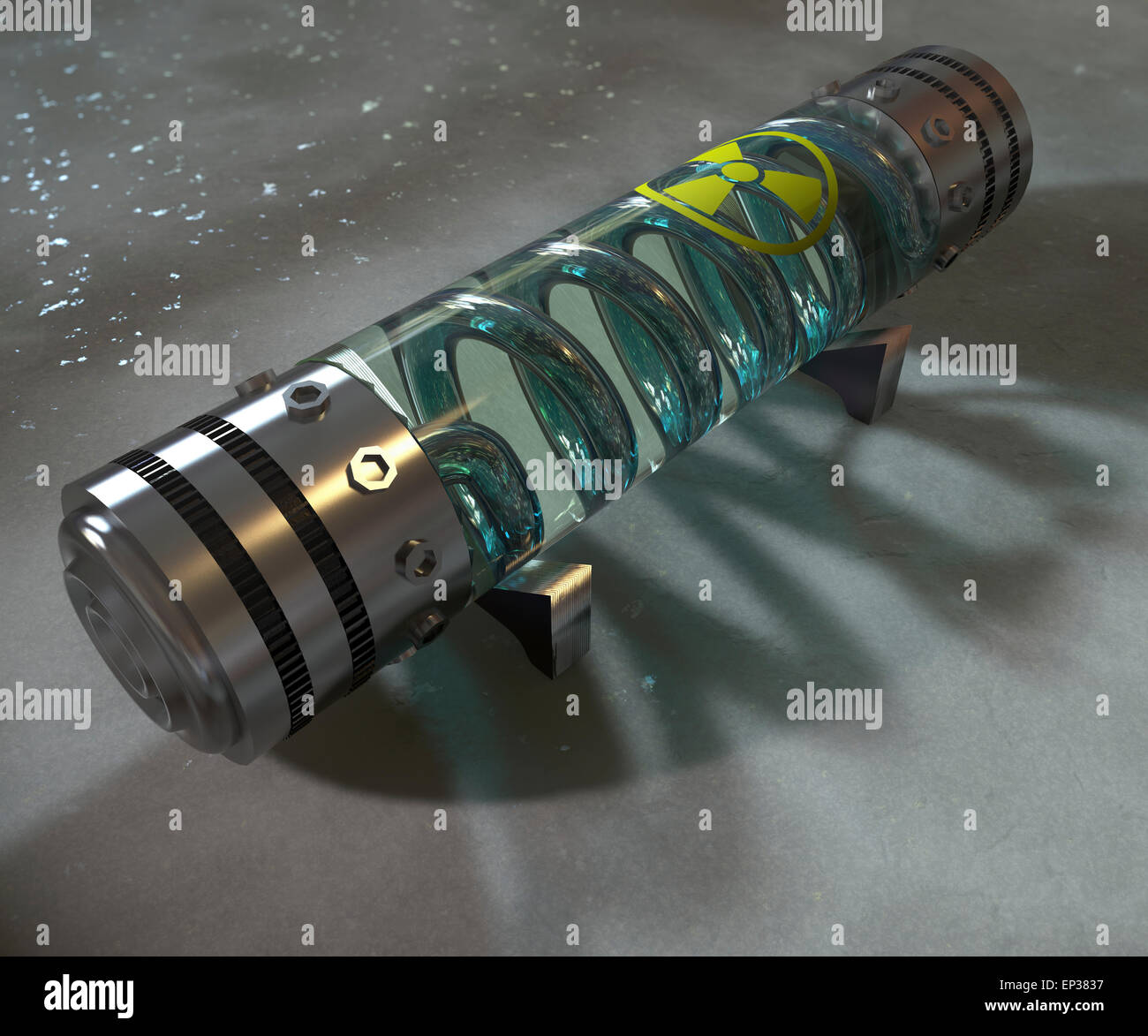 Biohazard virus flask illustration Stock Photo - Alamy