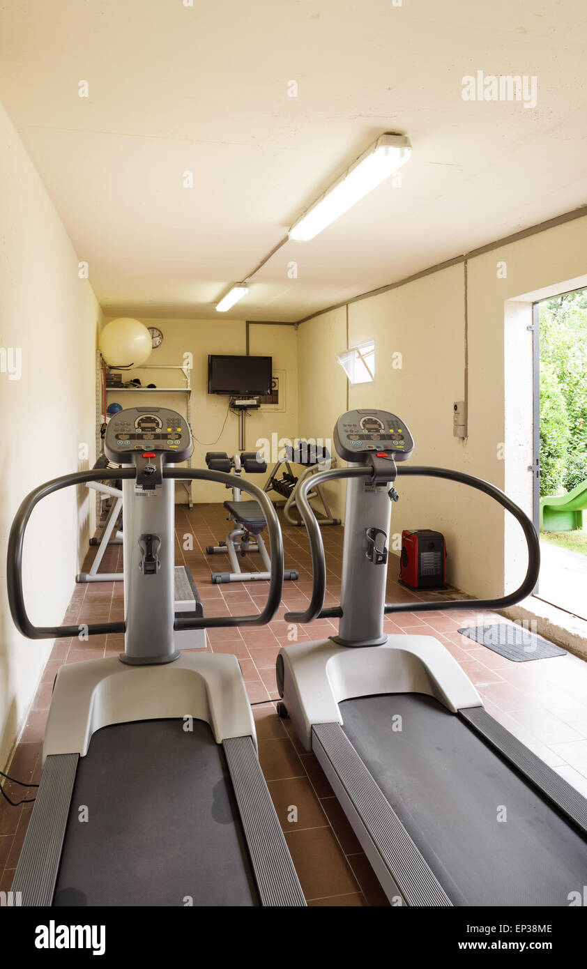 Gym equipment inside hi-res stock photography and images - Alamy