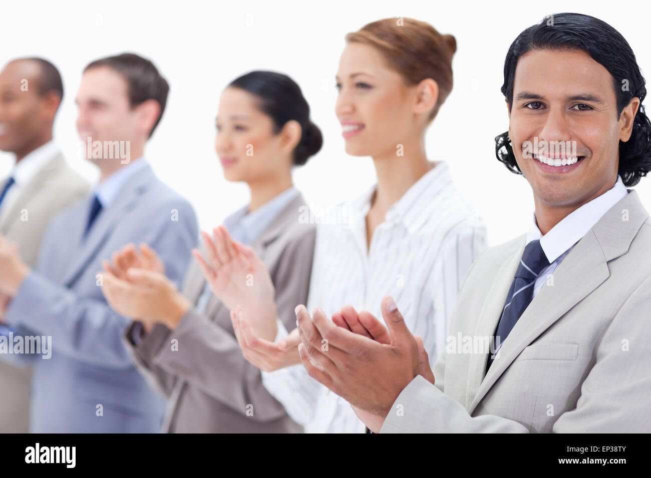 Black hand applaud close up hi-res stock photography and images - Alamy