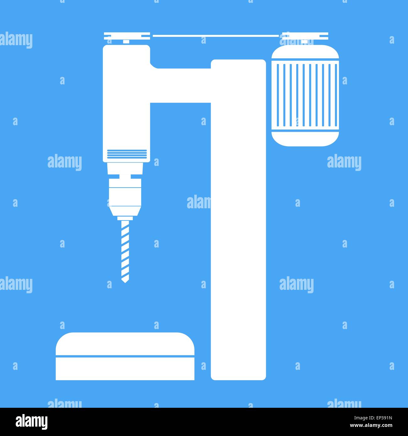 Drilling machine factory. Vector illustration Stock Vector Image & Art ...