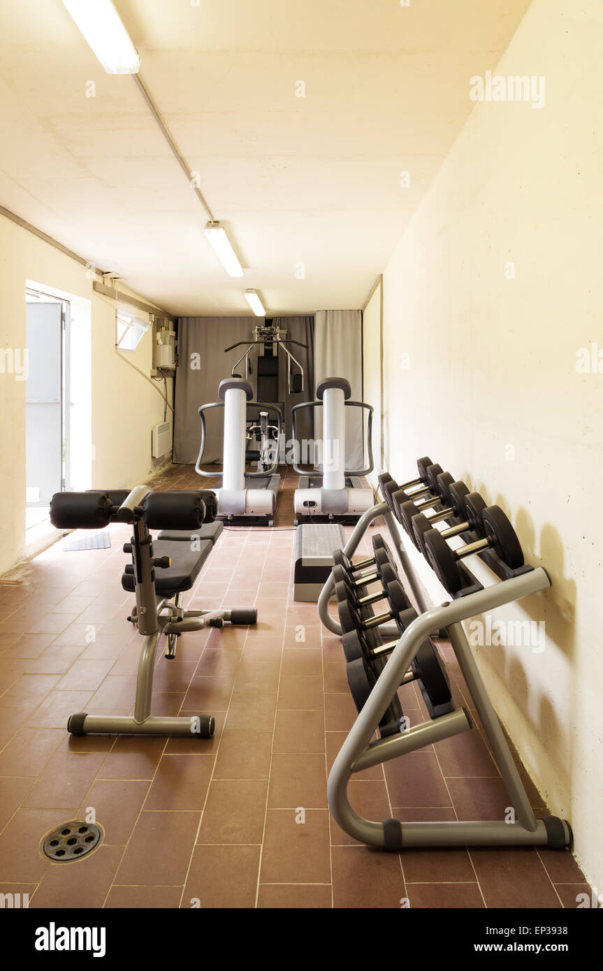 Gym equipment inside hi-res stock photography and images - Alamy