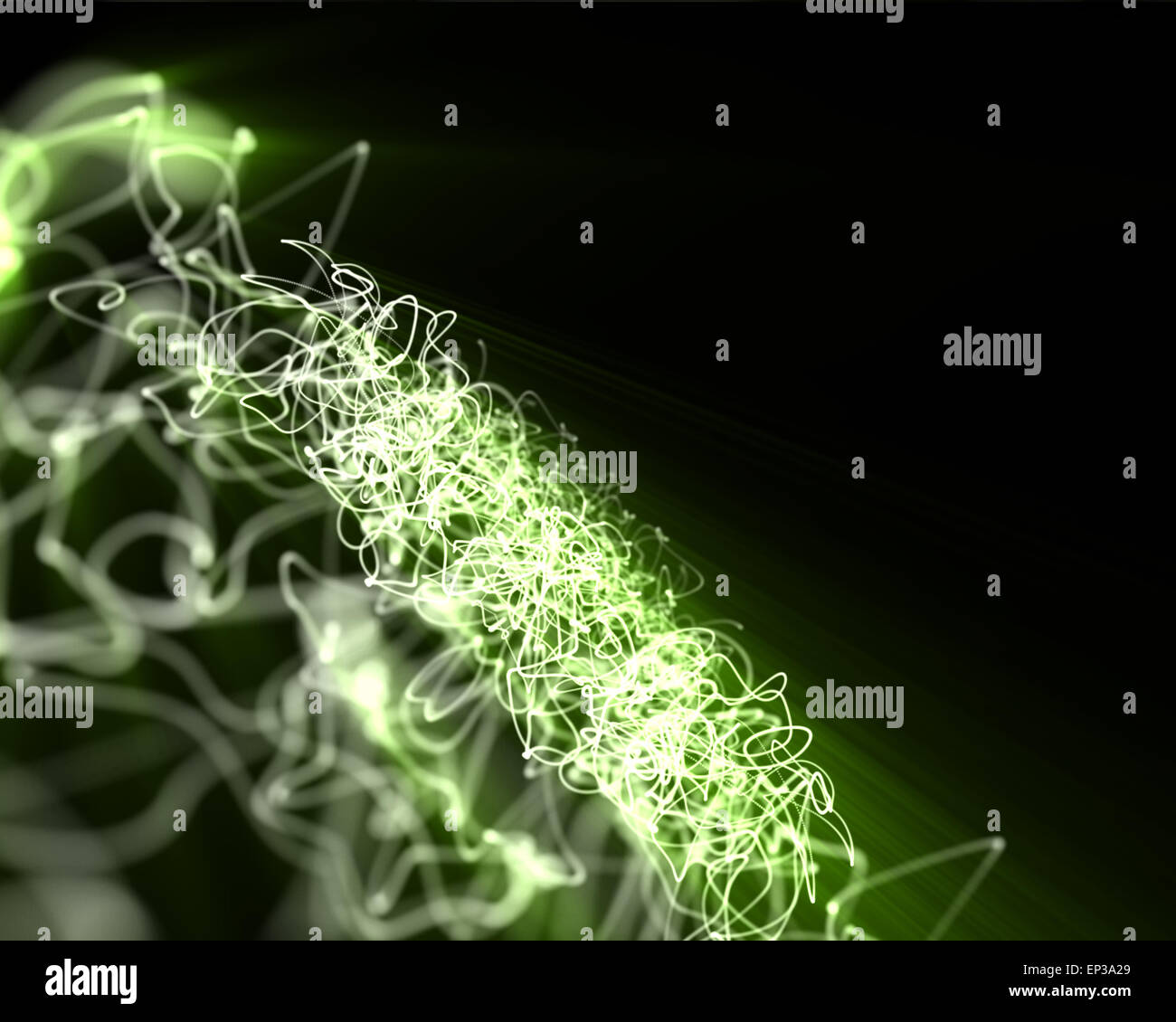 Shape of green lightning Stock Photo - Alamy