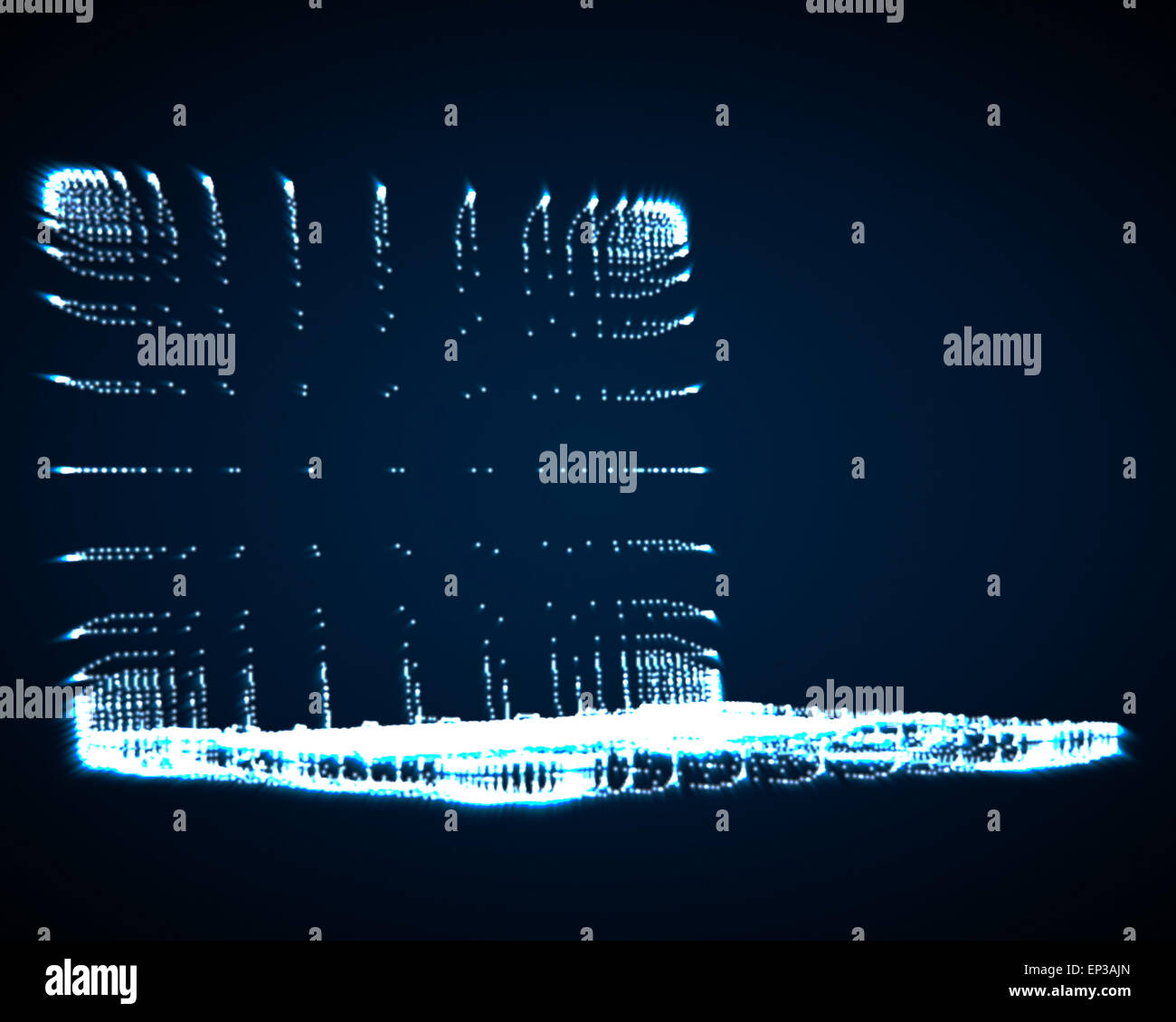 Shape of a lighting laptop Stock Photo - Alamy