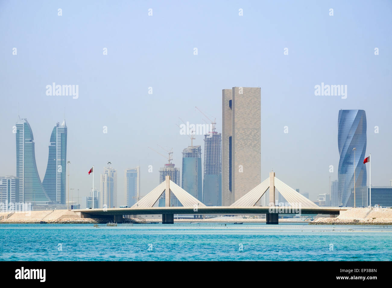 Sheikh Isa bin Salman Causeway Bridge, linking Manama and Muharraq ...
