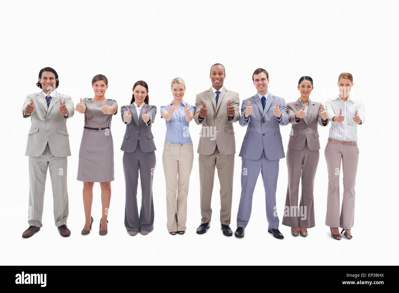 Full length side view colleagues Cut Out Stock Images & Pictures - Alamy