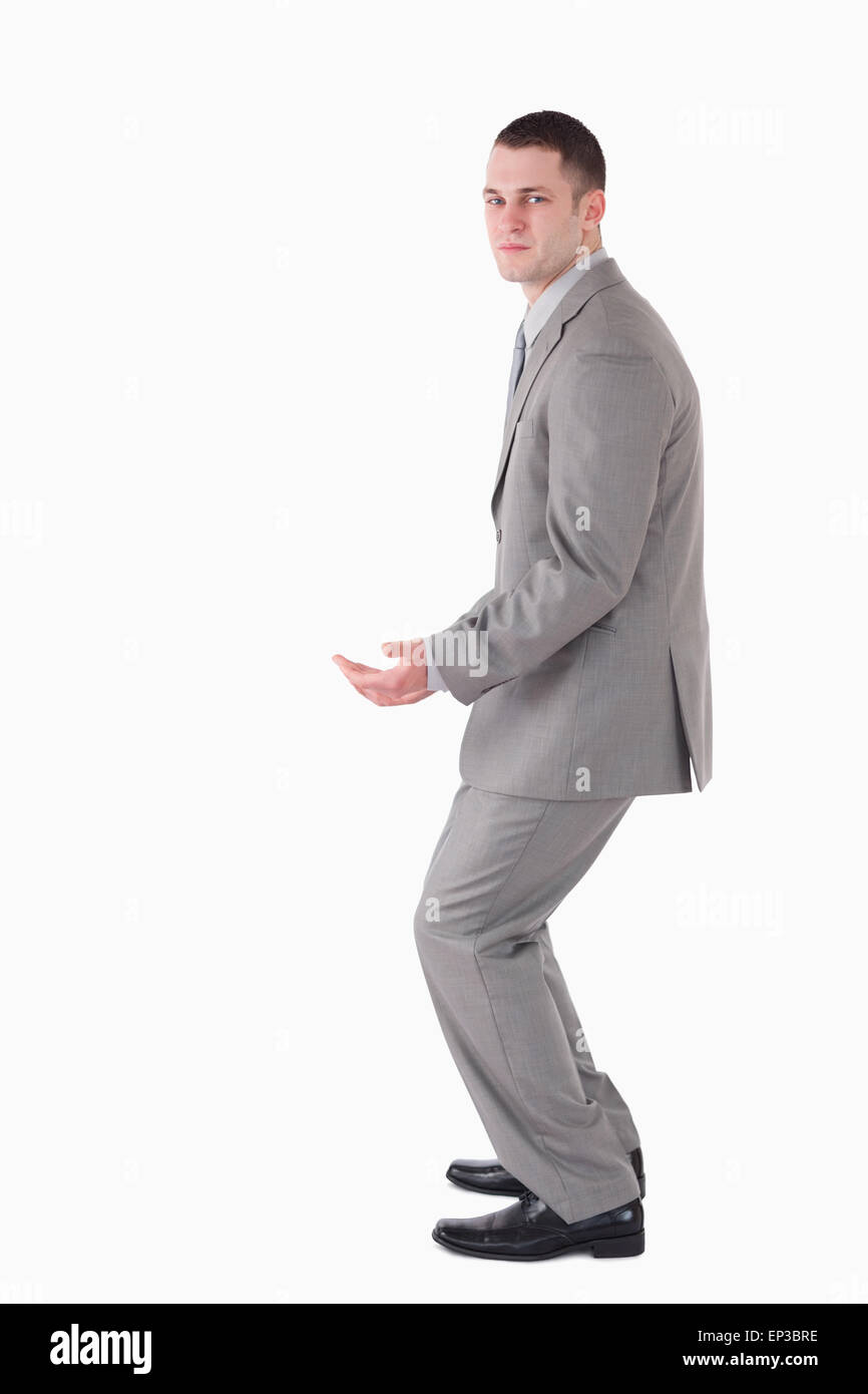 Person holding something heavy hi-res stock photography and images - Alamy