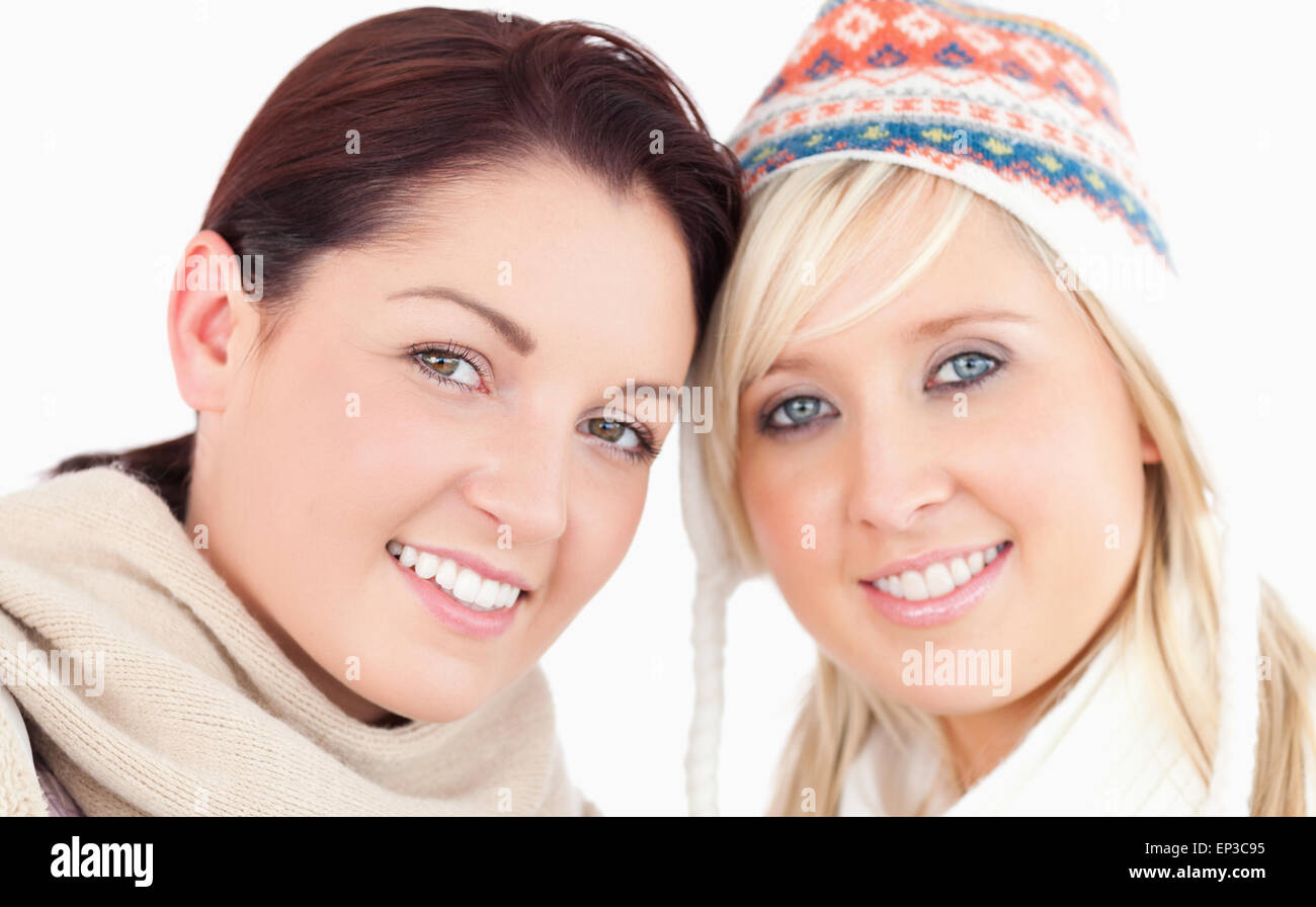Women with heads together hi-res stock photography and images - Alamy