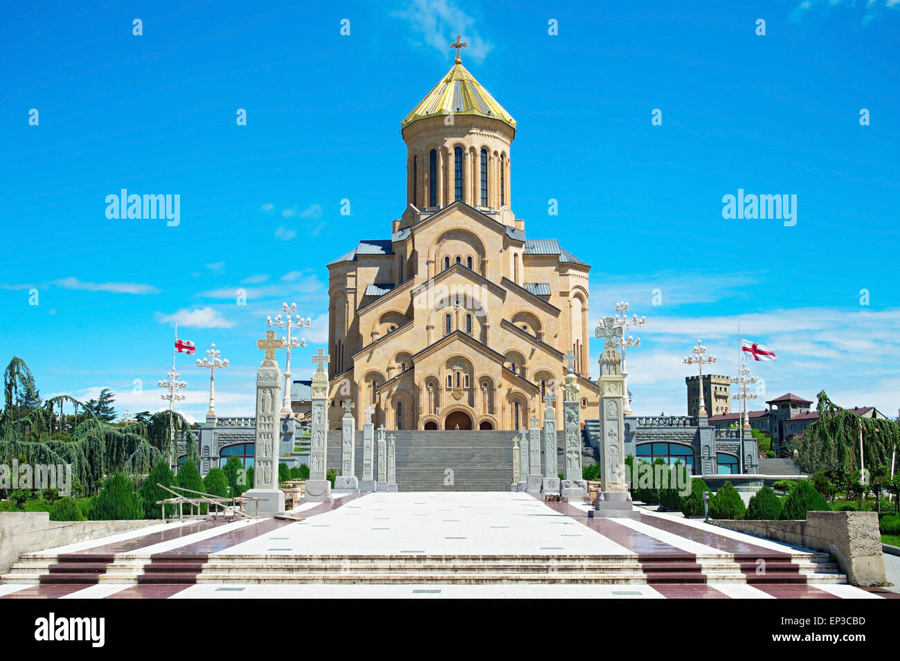 Sameba church in the bright sunny day. Tbilisi, Georgia Stock Photo - Alamy