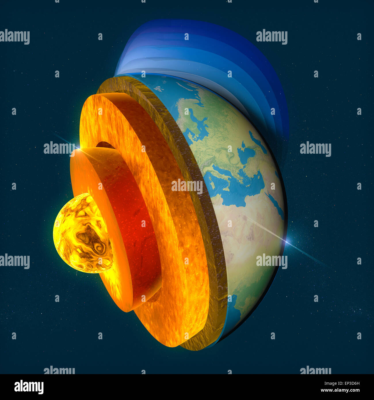 Inner structure earth hi-res stock photography and images - Alamy