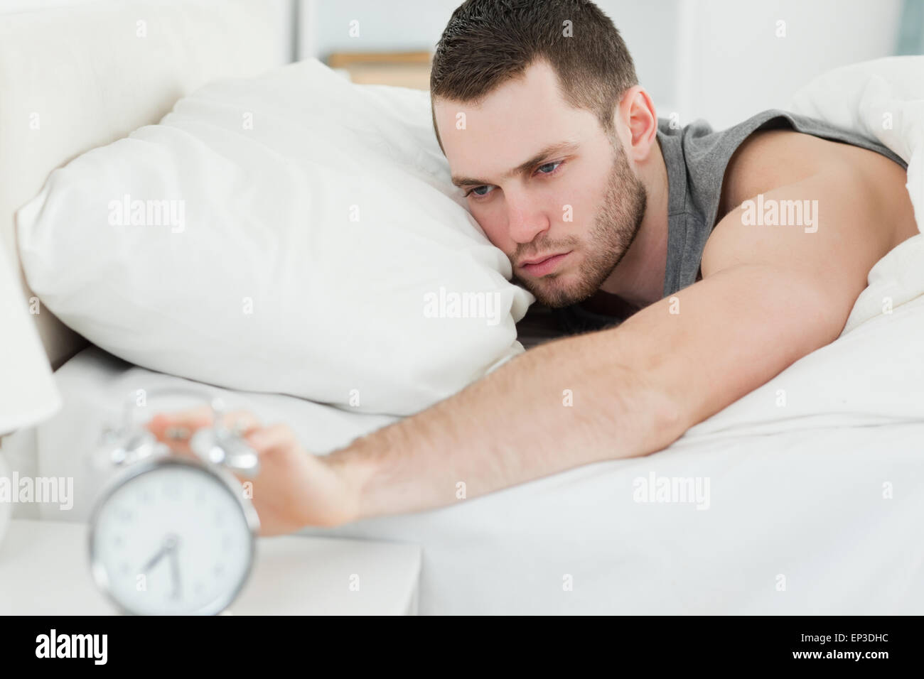 Man waking up Stock Photo - Alamy