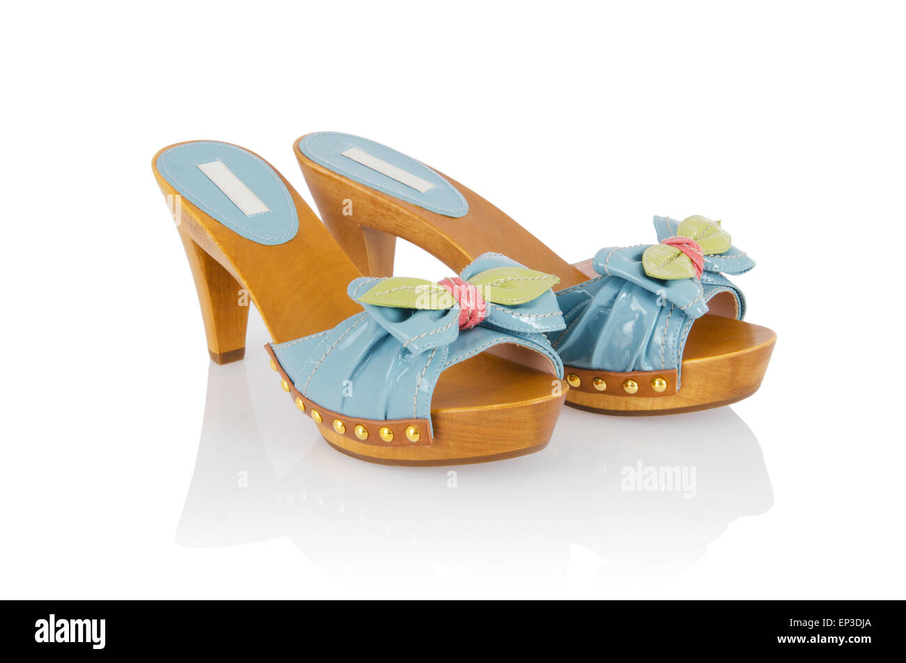 Nice woman shoes isolated on white Stock Photo - Alamy