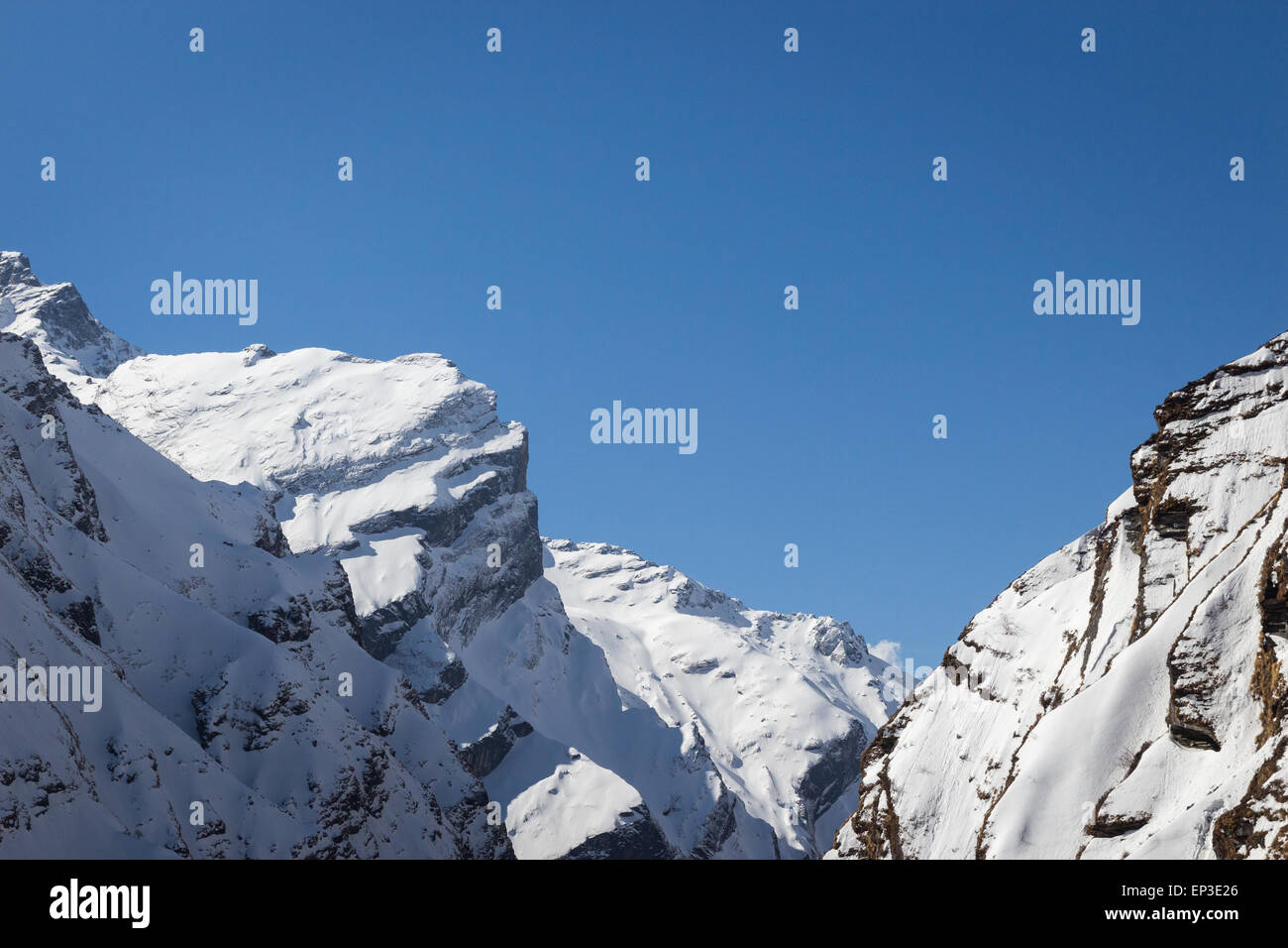 Nepal mountains himalaya abc hi-res stock photography and images - Alamy