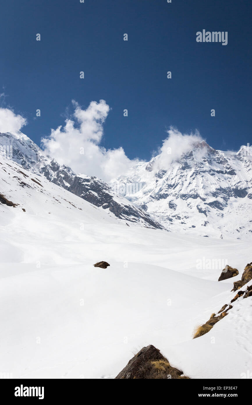 Nepal mountains himalaya abc hi-res stock photography and images - Alamy