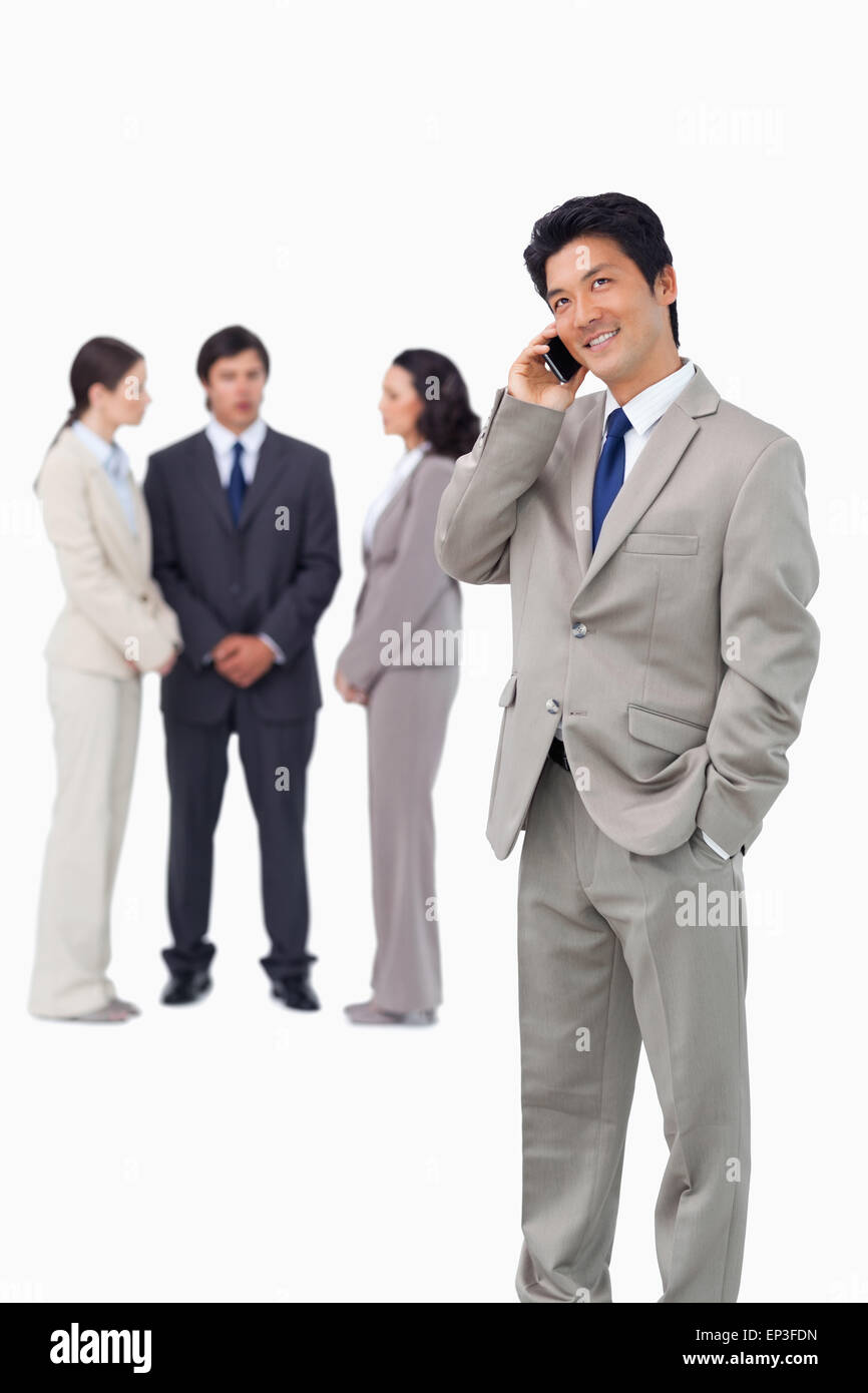 Three work colleagues Cut Out Stock Images & Pictures - Alamy