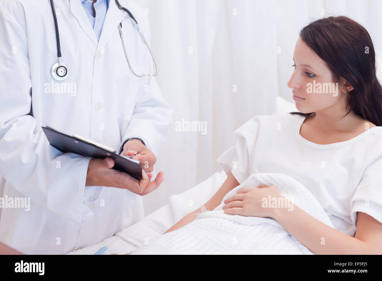 Patient getting examination results explained Stock Photo - Alamy