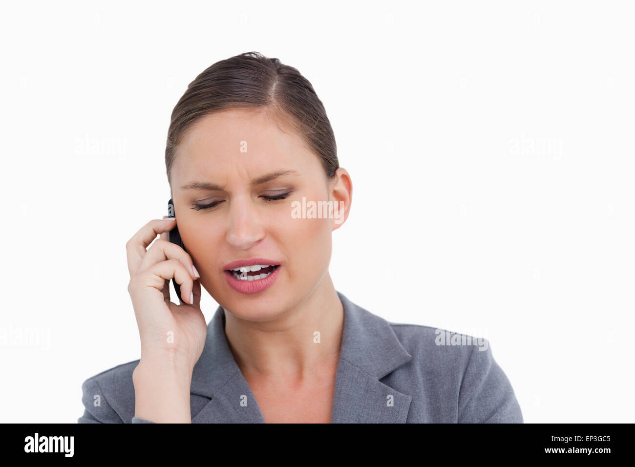 Angry caller hi-res stock photography and images - Alamy