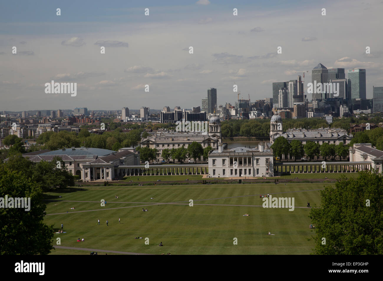 Blue Skies over the Royal Borough of Greenwich, the view is spectacular ...