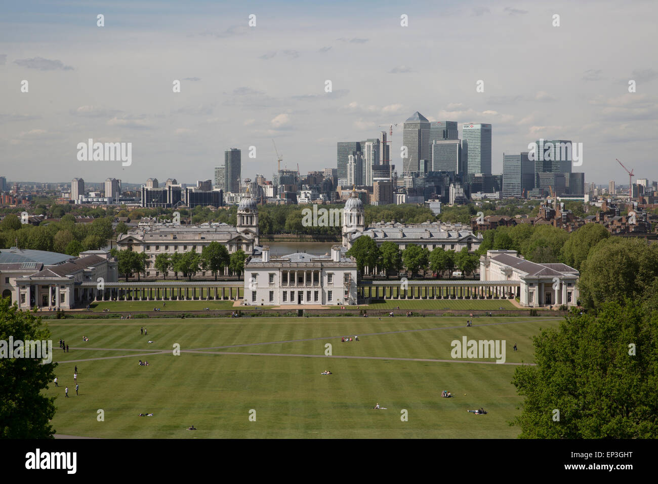 Blue Skies over the Royal Borough of Greenwich, the view is spectacular ...