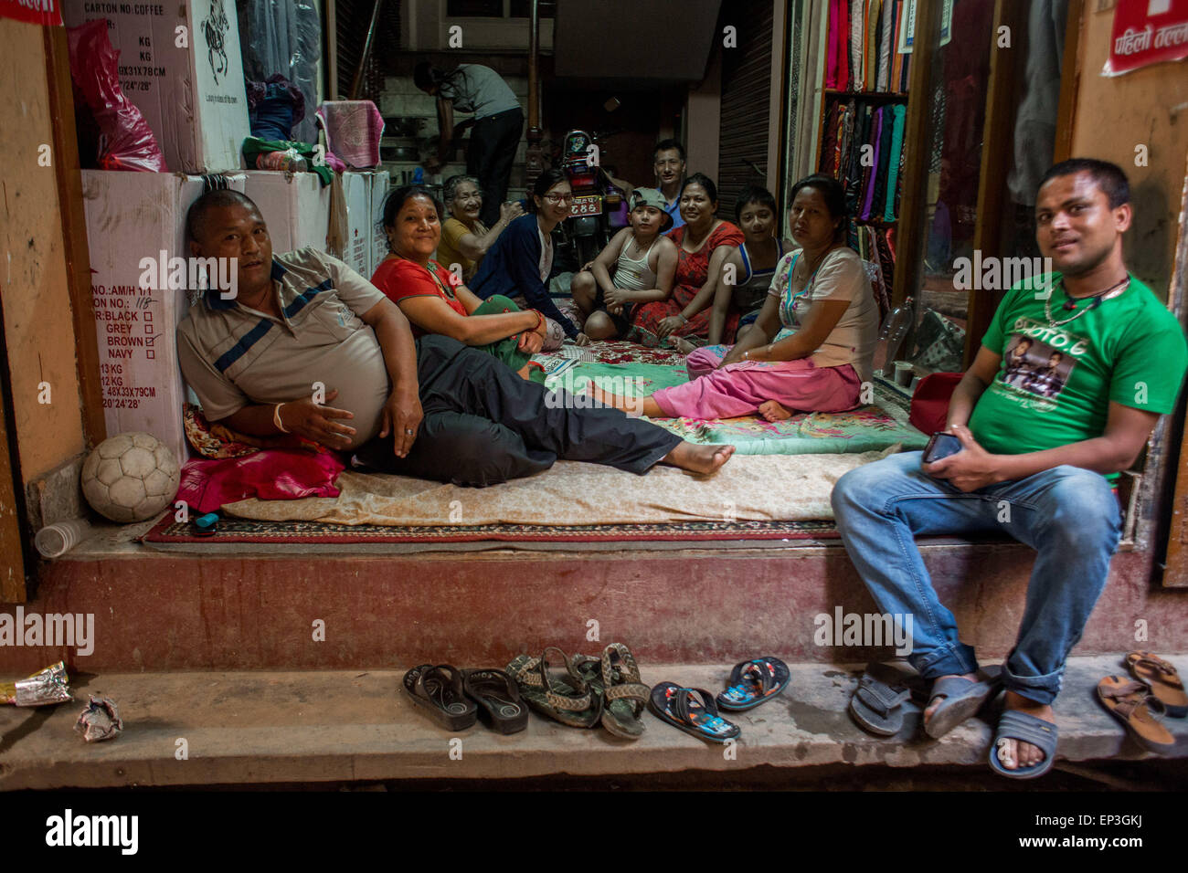 Kathmandu, KATHMANDU, NEPAL. 13th May, 2015. After the new earthquake ...