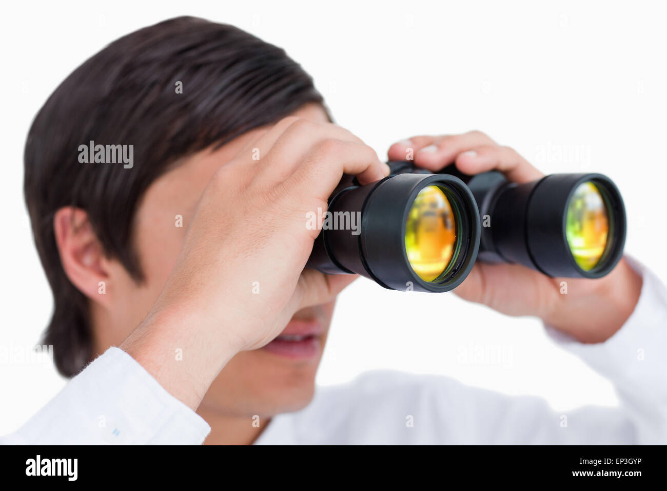 Man side look at the lens hi-res stock photography and images - Alamy