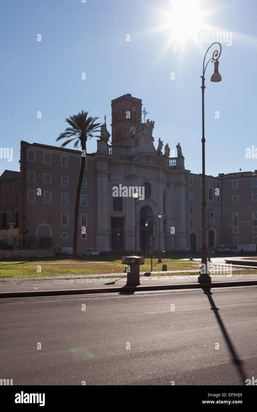 Basilica of the Holy Cross in Rome Stock Photo - Alamy