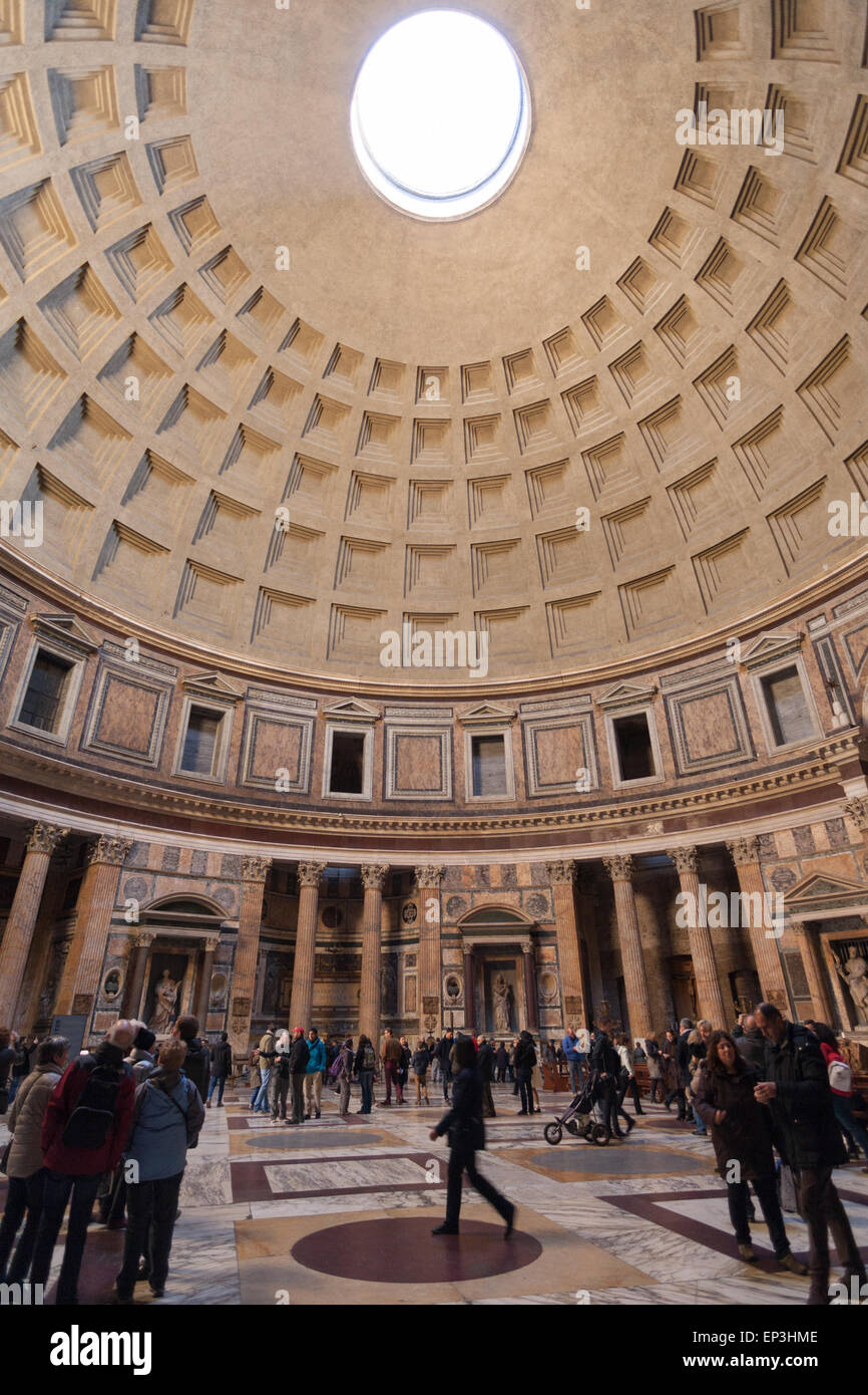 pantheon cupola with hole in Rome, Italy Stock Photo - Alamy